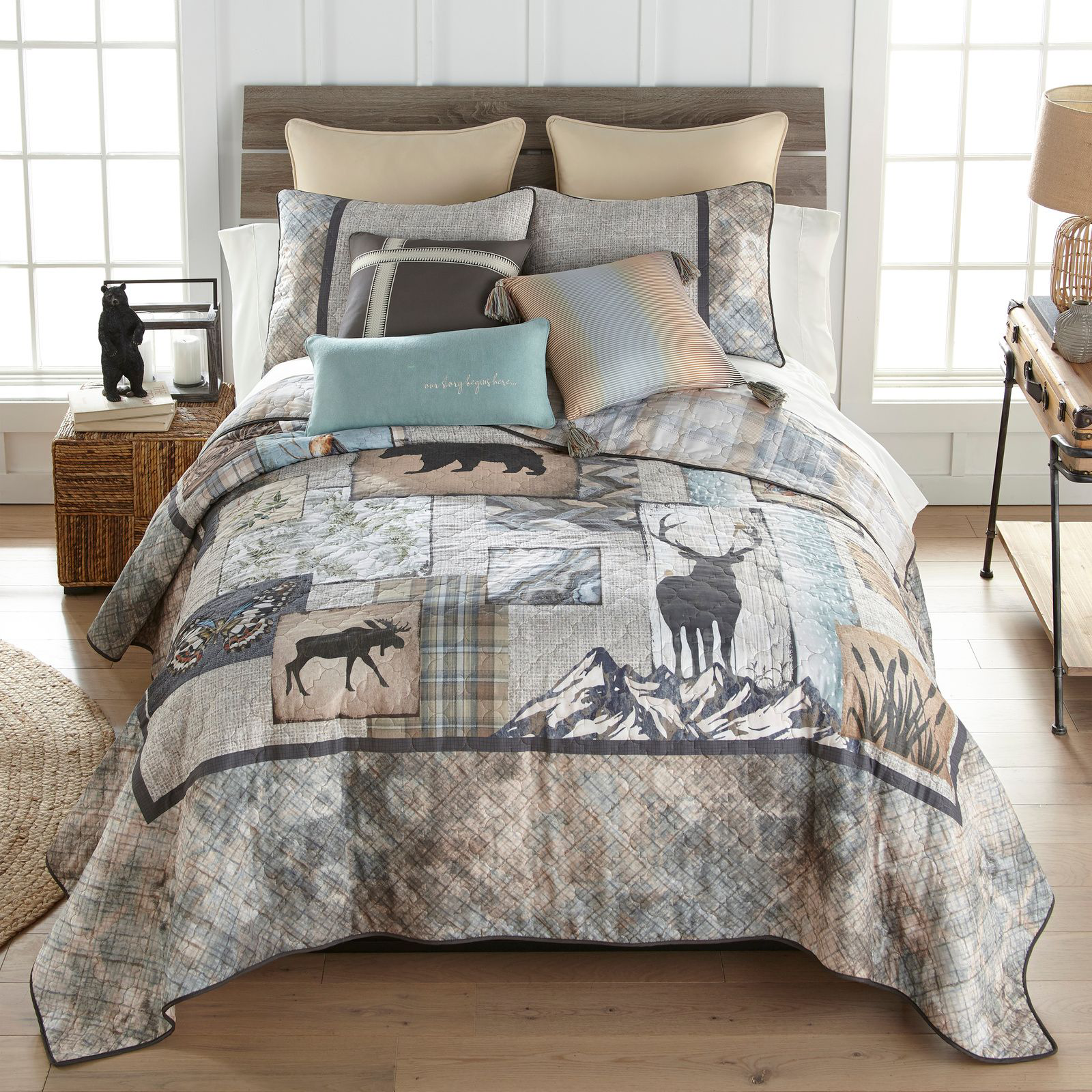 Donna Sharp Nature's Collage Bedding Collection Quilted Bedding Set ...